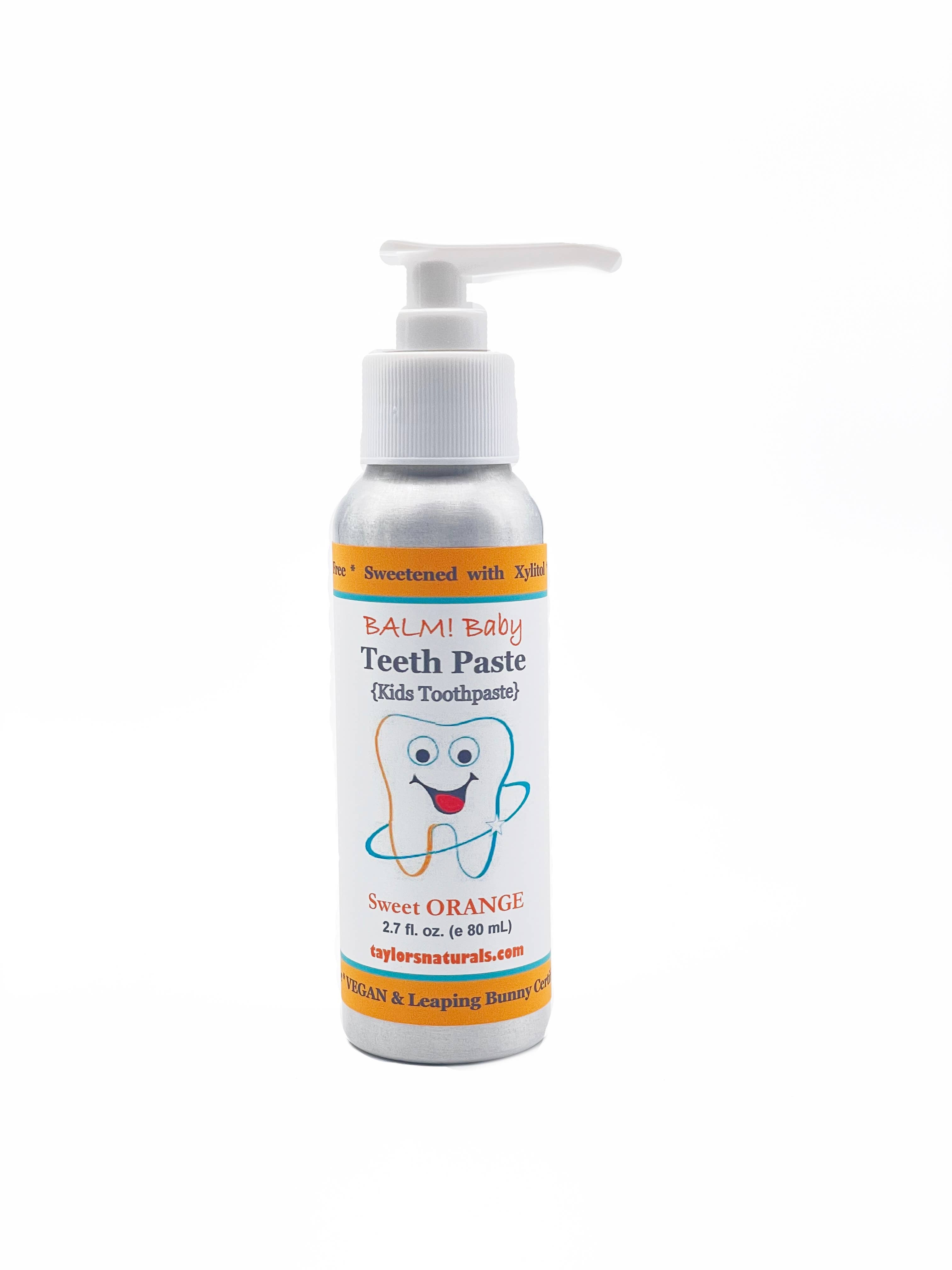 Nature's Glow Emporium - BALM! Baby Teeth Paste Natural Kids Toothpaste ...